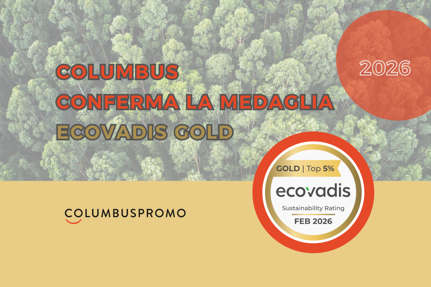 Columbus conferma la Medaglia Gold EcoVadis e migliora il suo punteggio ...